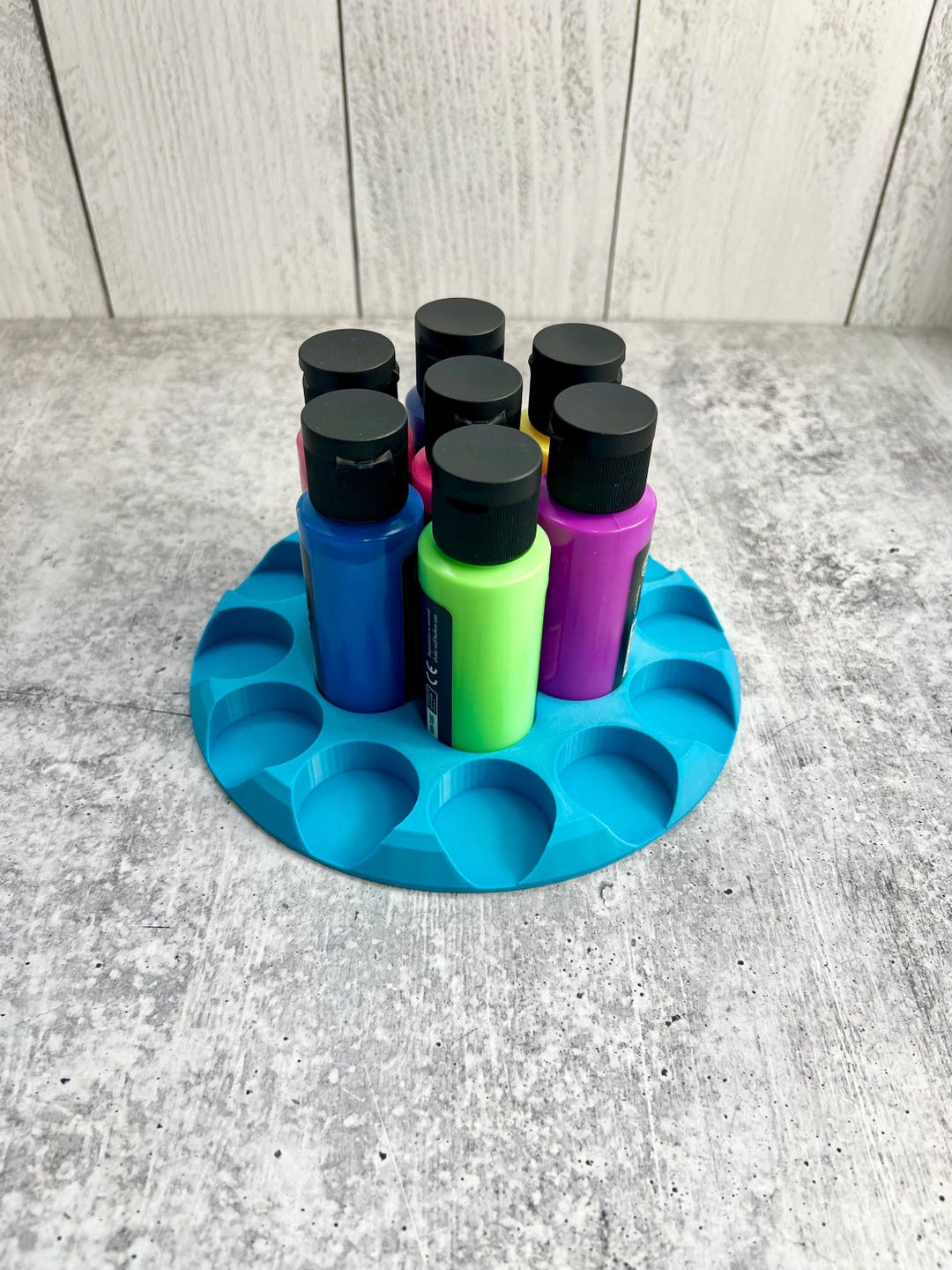 3D Printed Paint Bottle Holder - Holds Nineteen 2 Oz Paint Bottles ...