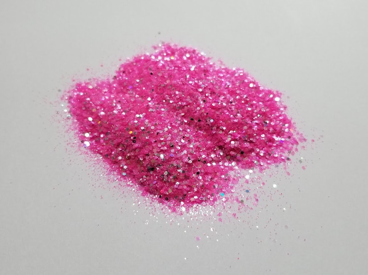 Flamingo Pink Glitter Mix - Available in 1,2, or 4 oz