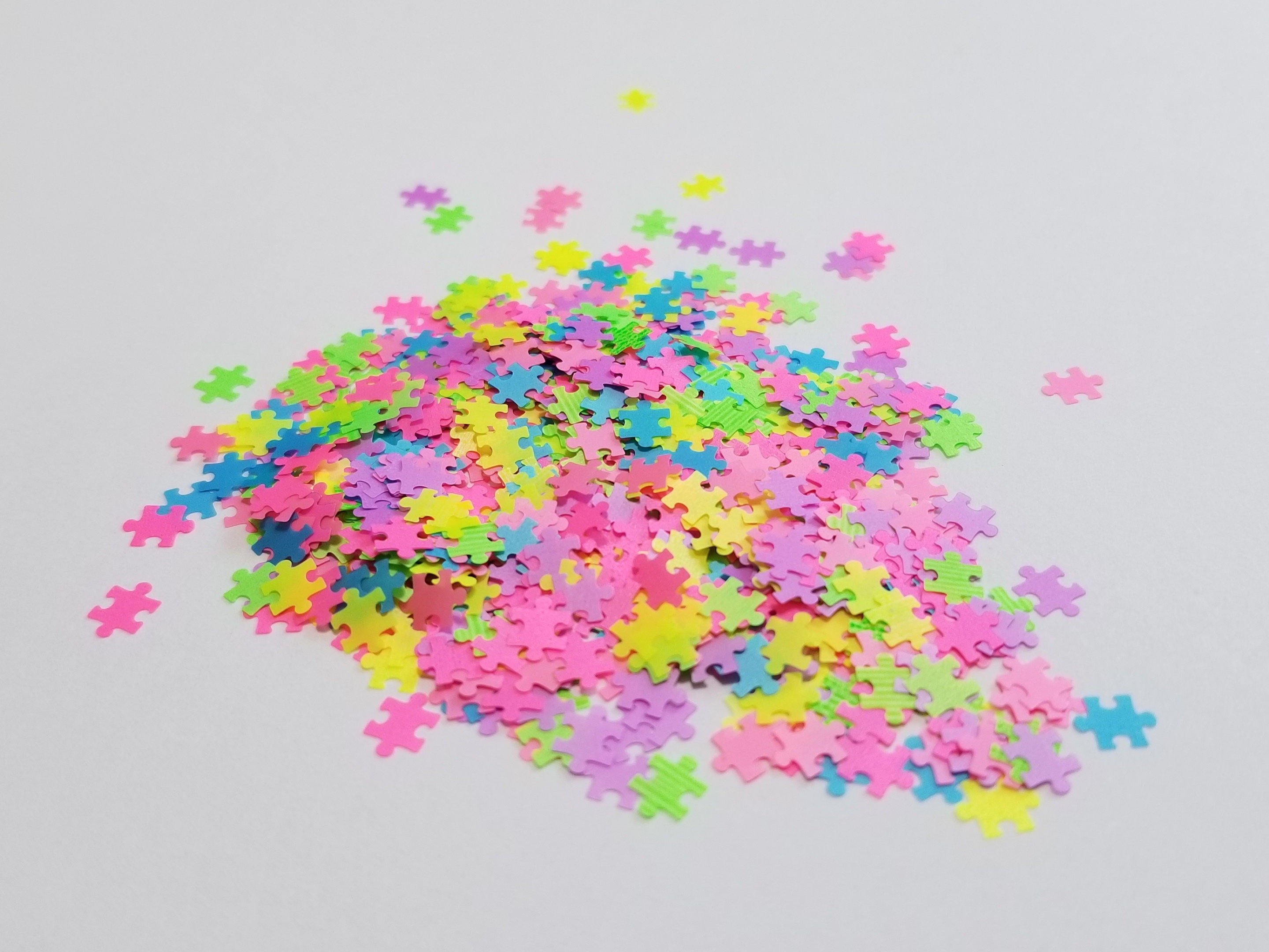 Neon Puzzle Pieces - Available in 1/2, 1 oz