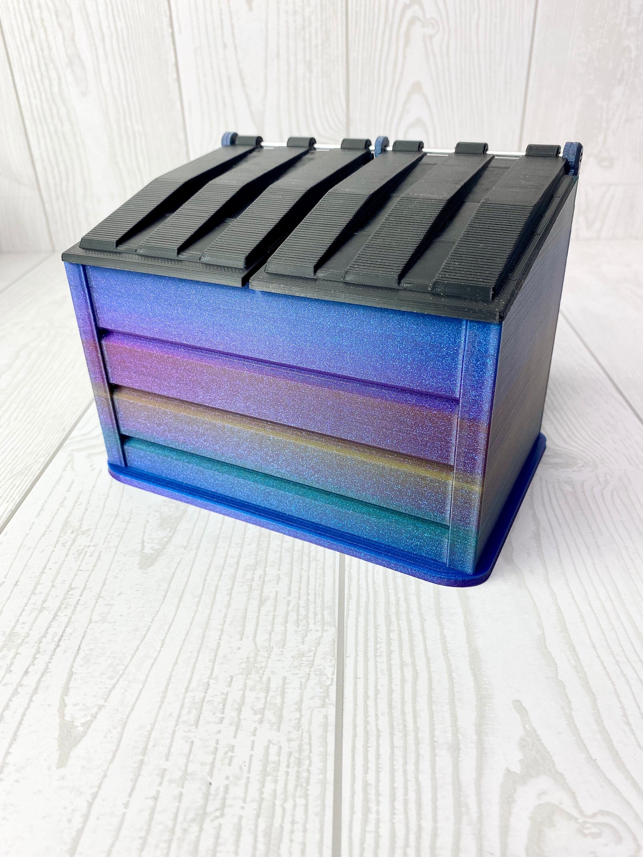 Desktop Weeding Dumpster / Waste Bin - Rainbow
