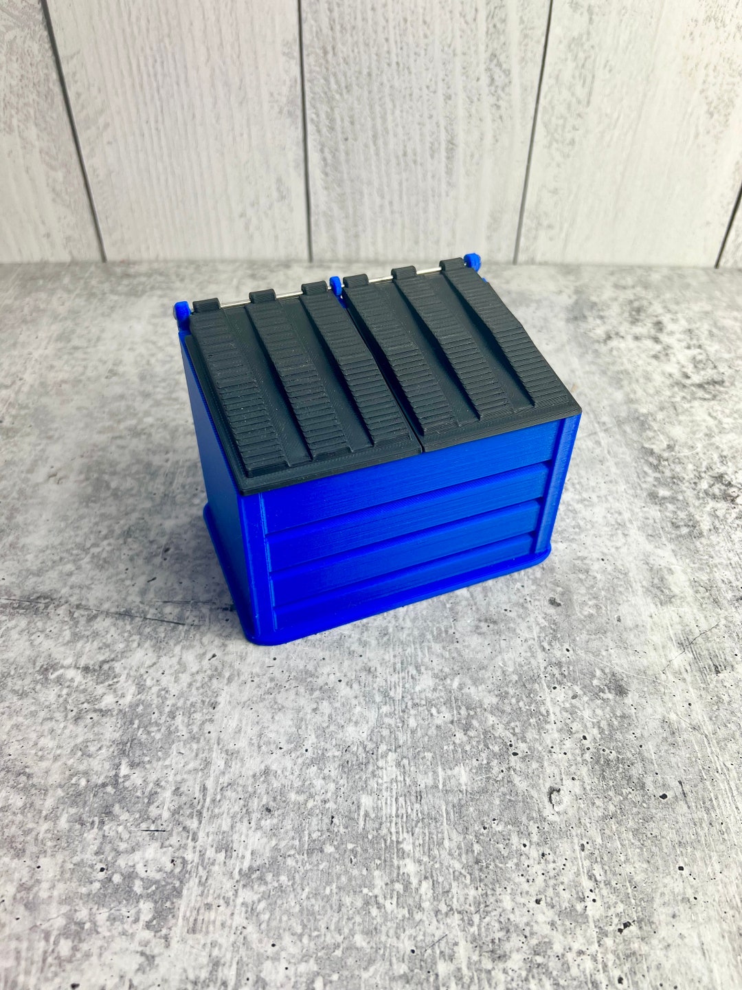 Mini Desktop Dumpster / Waste Bin - Stash - Holder - Craft Room ...