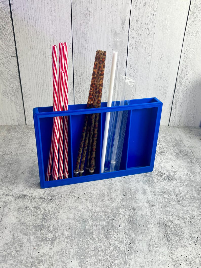 3D Printed Straw Organizer - Straw Holder - Kitchen Organizer -- Many ...