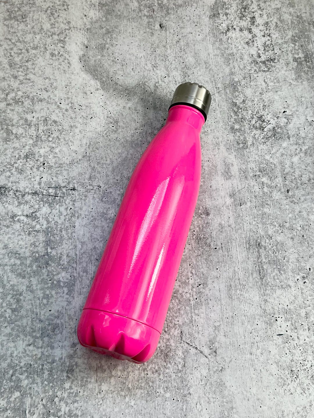 CLEARANCE - Hot Pink Powder Coated Stainless Steel Water Bottle, 17 Oz ...