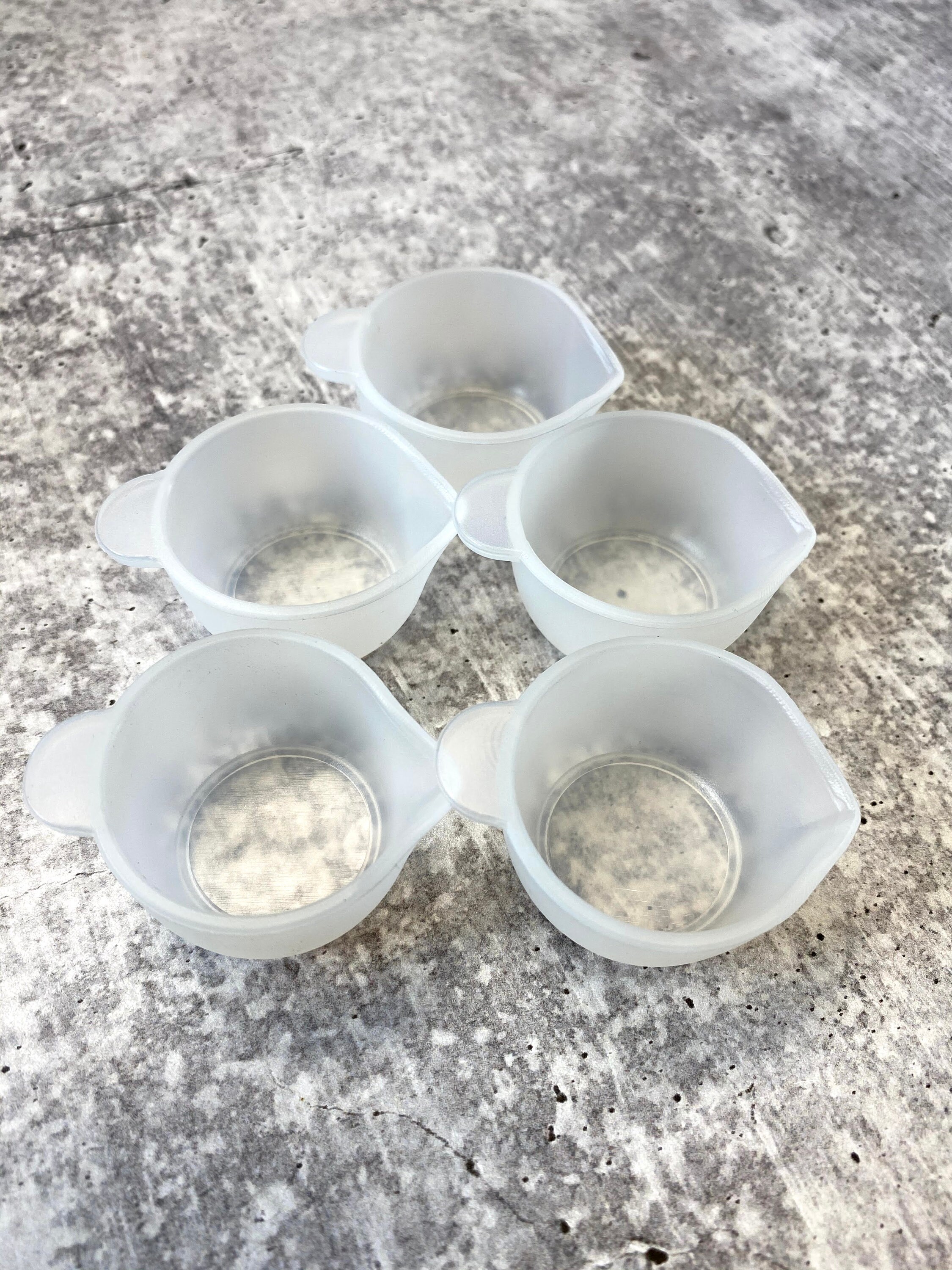 5 Mini Silicone Mixing Cups