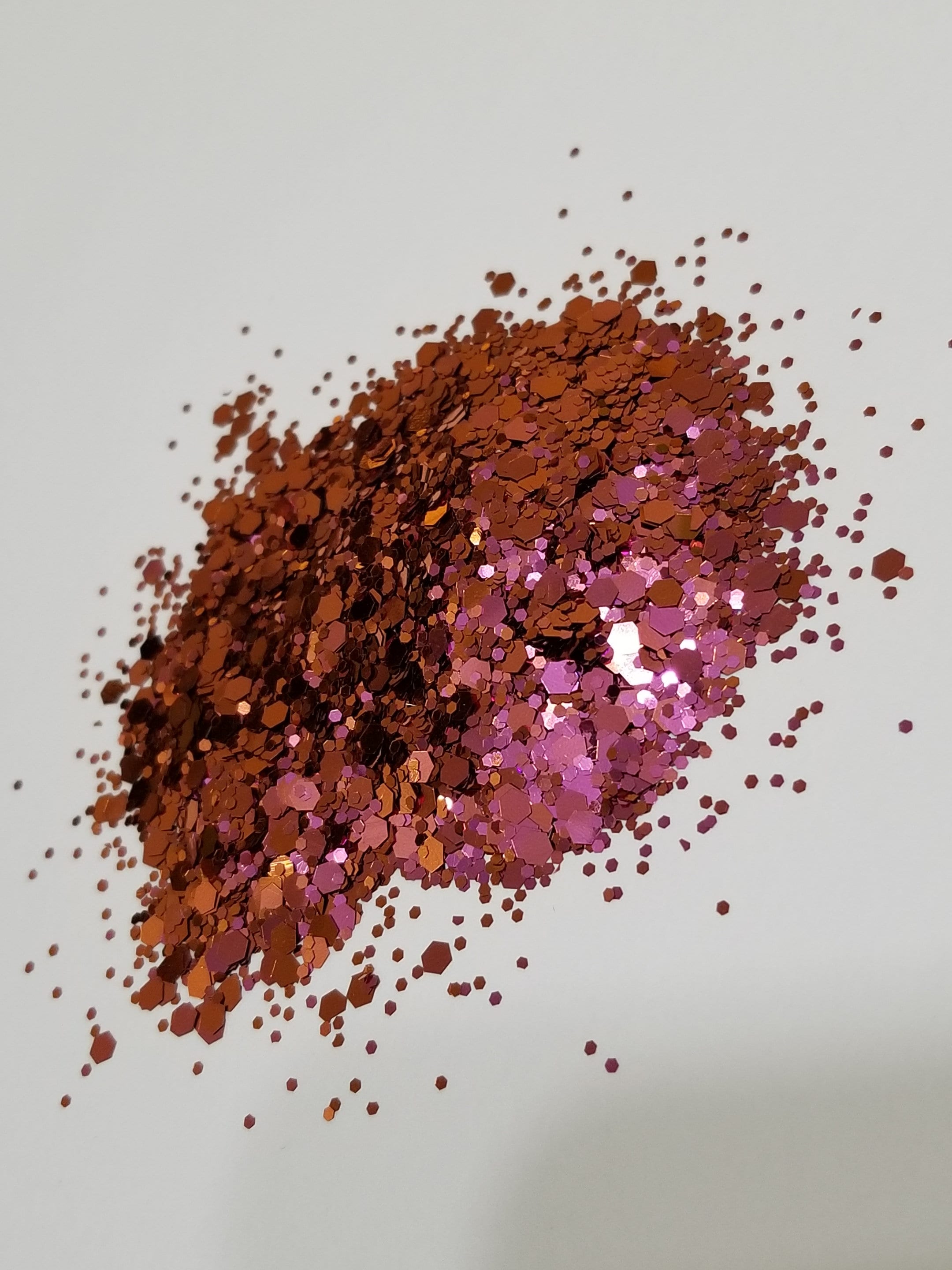 Copper Pink - Color Shift Glitter Mix - Available in 1/2 oz - Polyester ...