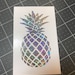 Holographic Pineapple Vinyl Decal - 3-6 Inches - Many Color Choices ...