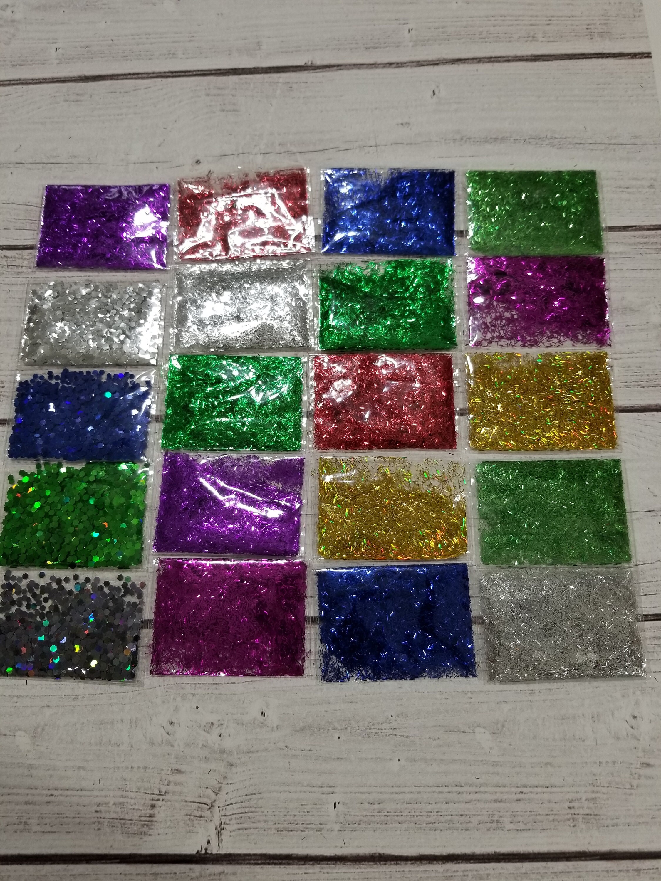 20 Glitter Sample Packs - New - A1