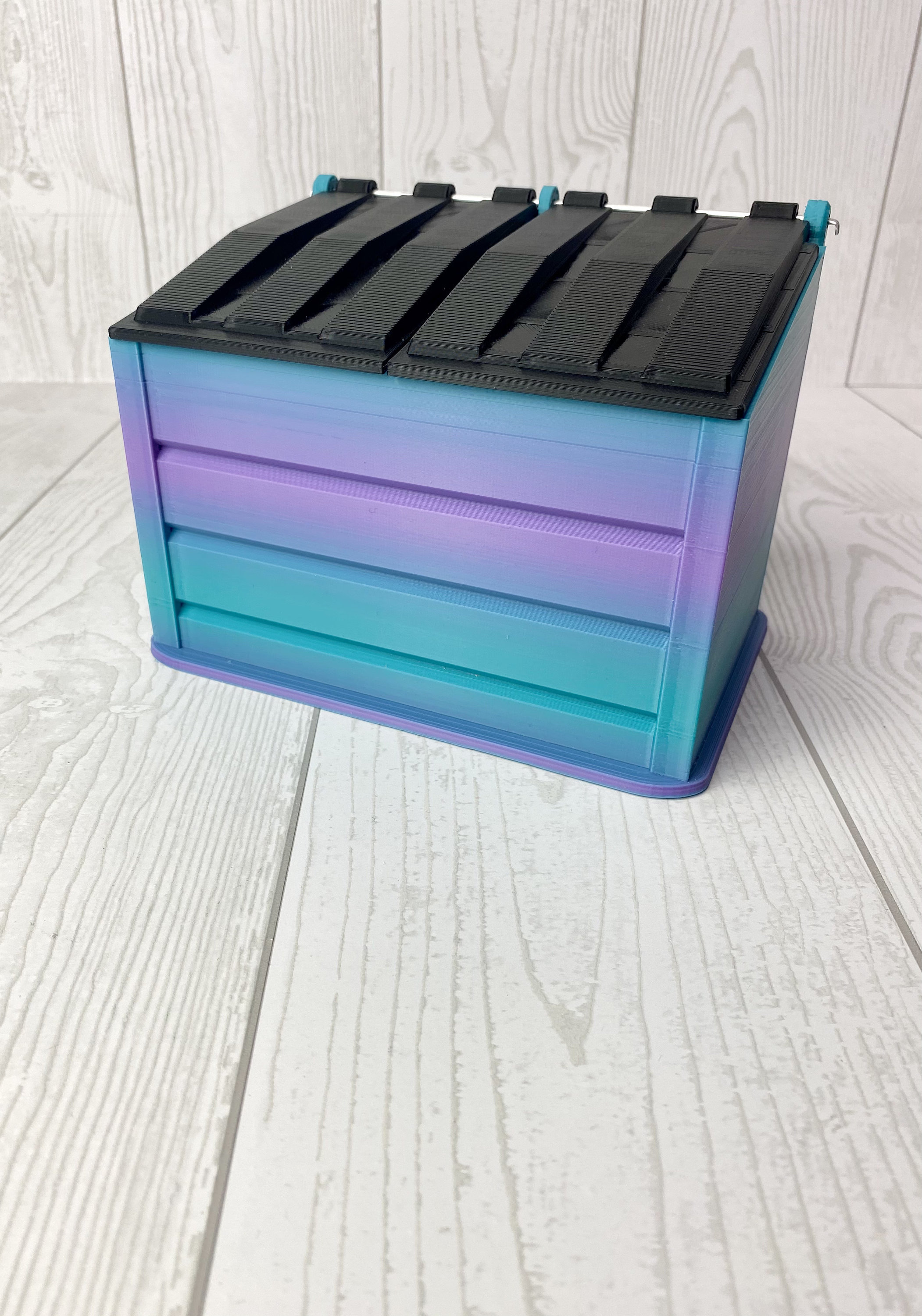Desktop Weeding Dumpster / Waste Bin - Rainbow