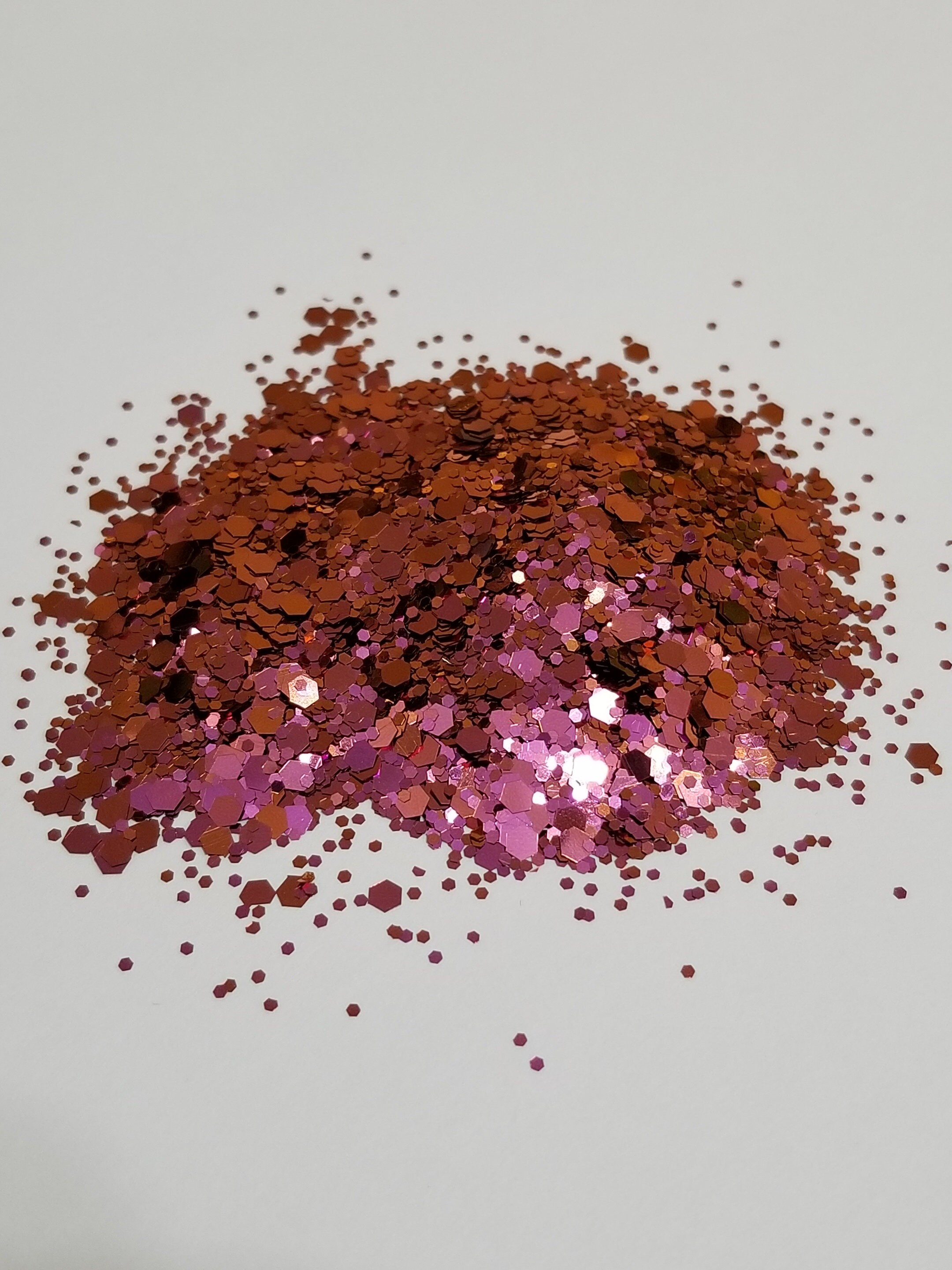Copper Pink - Color Shift Glitter Mix - Available in 1/2 oz - Polyester ...