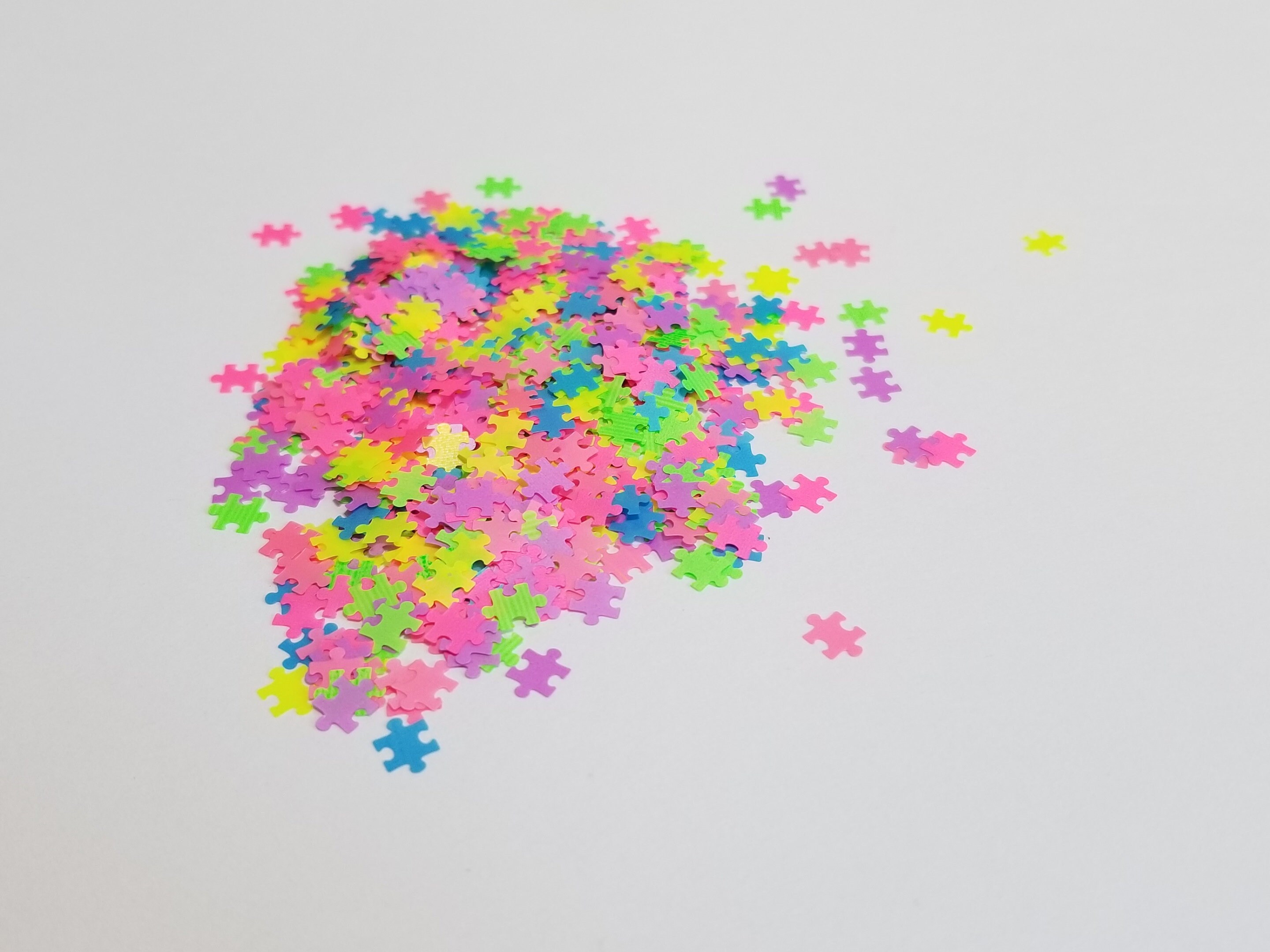 Neon Puzzle Pieces - Available in 1/2, 1 oz