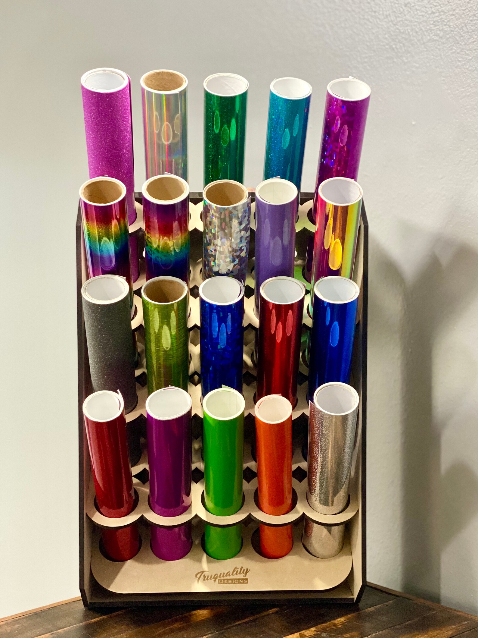 Vinyl Roll Storage | Craft Room Organizer | Vinyl Holder - Etsy