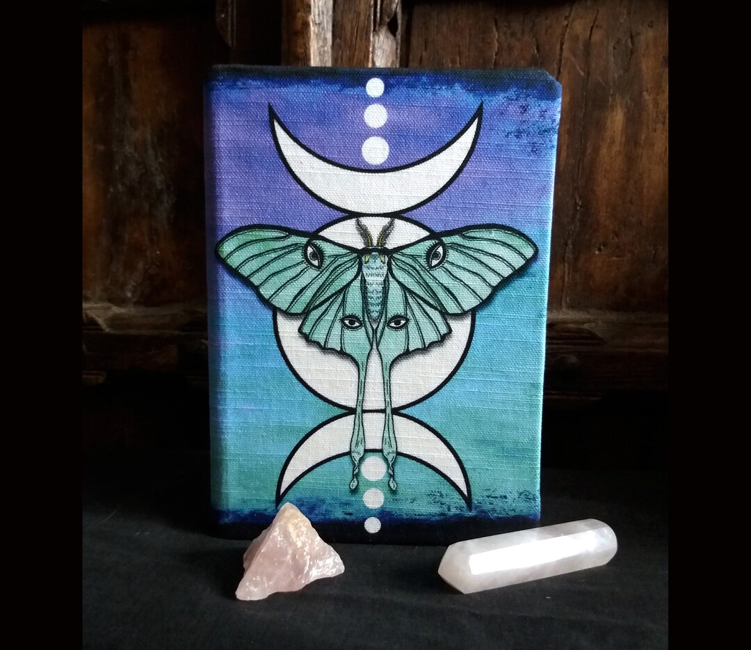 2024 Diary Luna Moth A5 Page a Day Witchy Triple Moon Goddess - Etsy