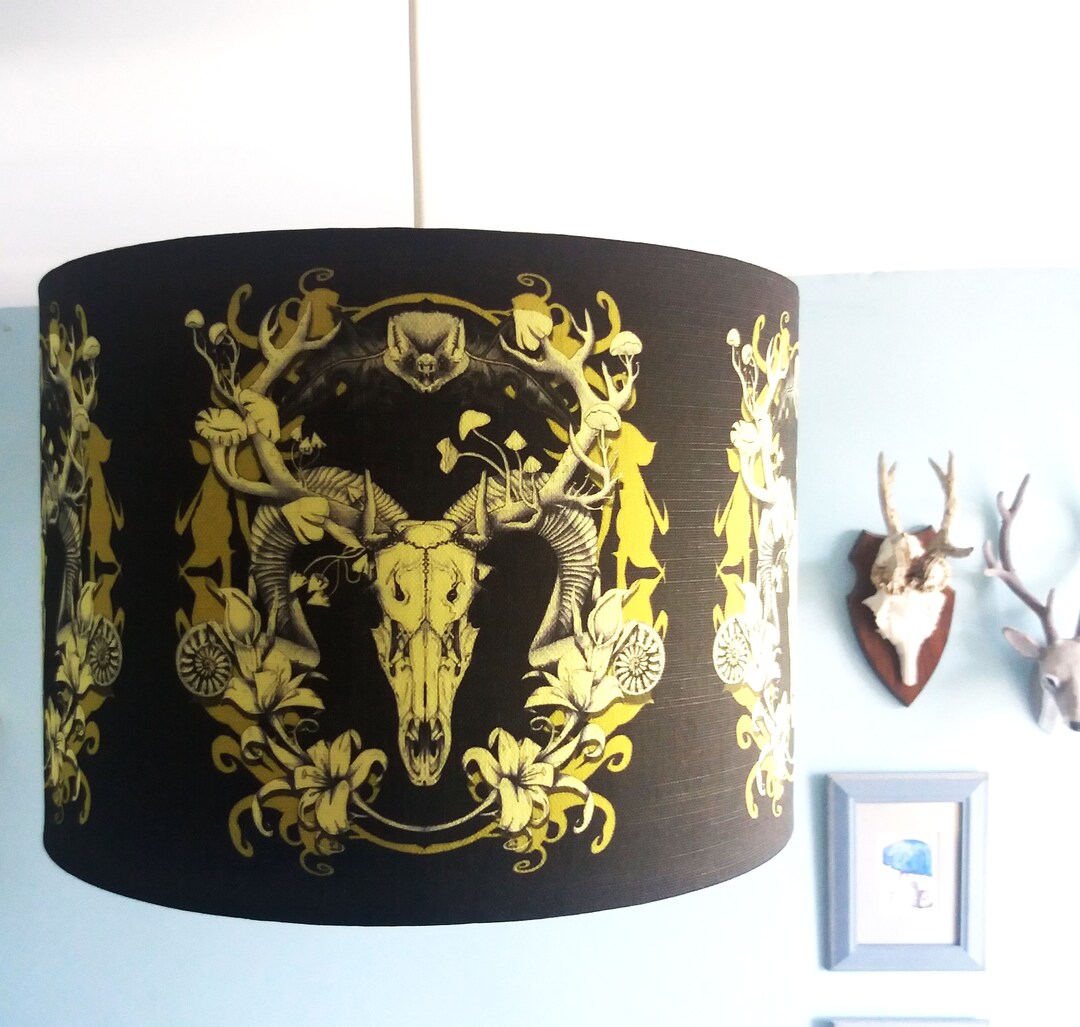Gothic Light Shade Animal Skull, Victorian Gothic Home Decor Lampshade ...