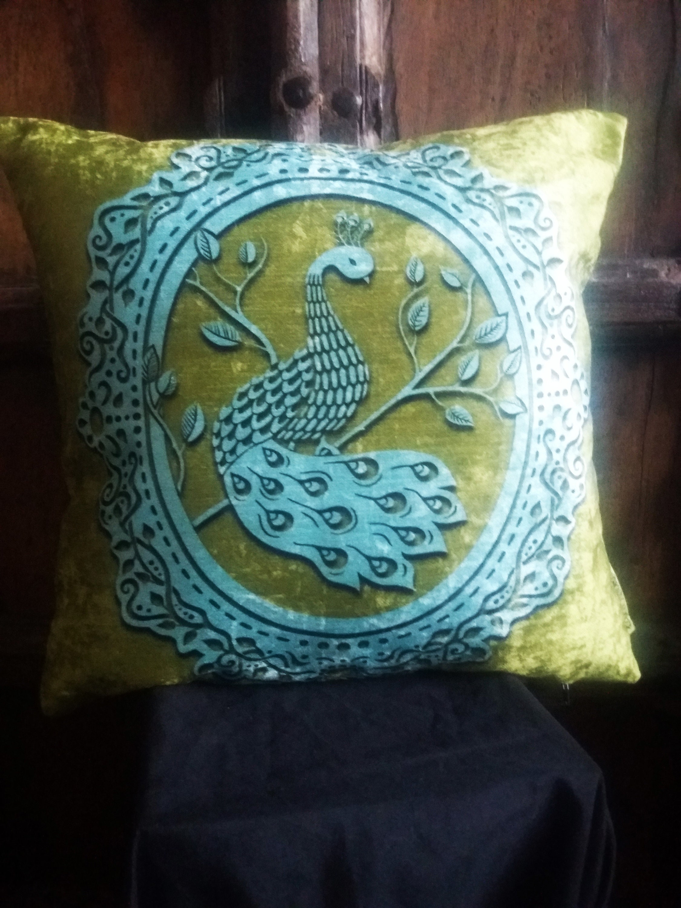 Victorian Papercut Style Peacock Cushion Bird Themed Luxury - Etsy