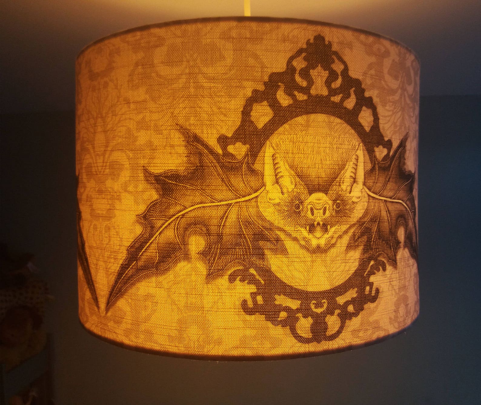 Bat Lightshade Gothic Home Decor Victorian Gothic 30cm Lamp - Etsy