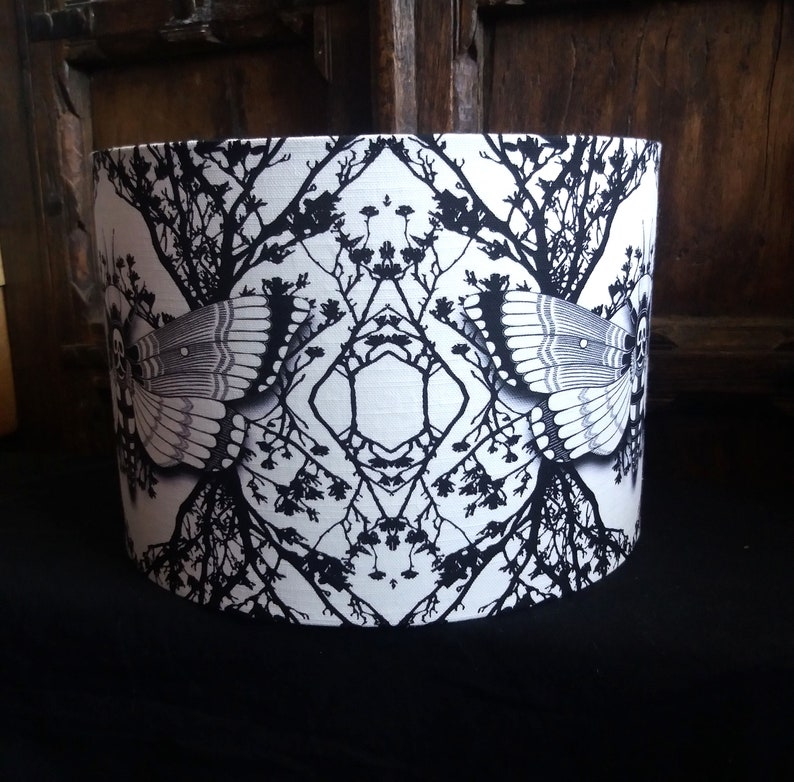 Ghost Moth White Victorian Gothic Lamp Shade Elegant - Etsy