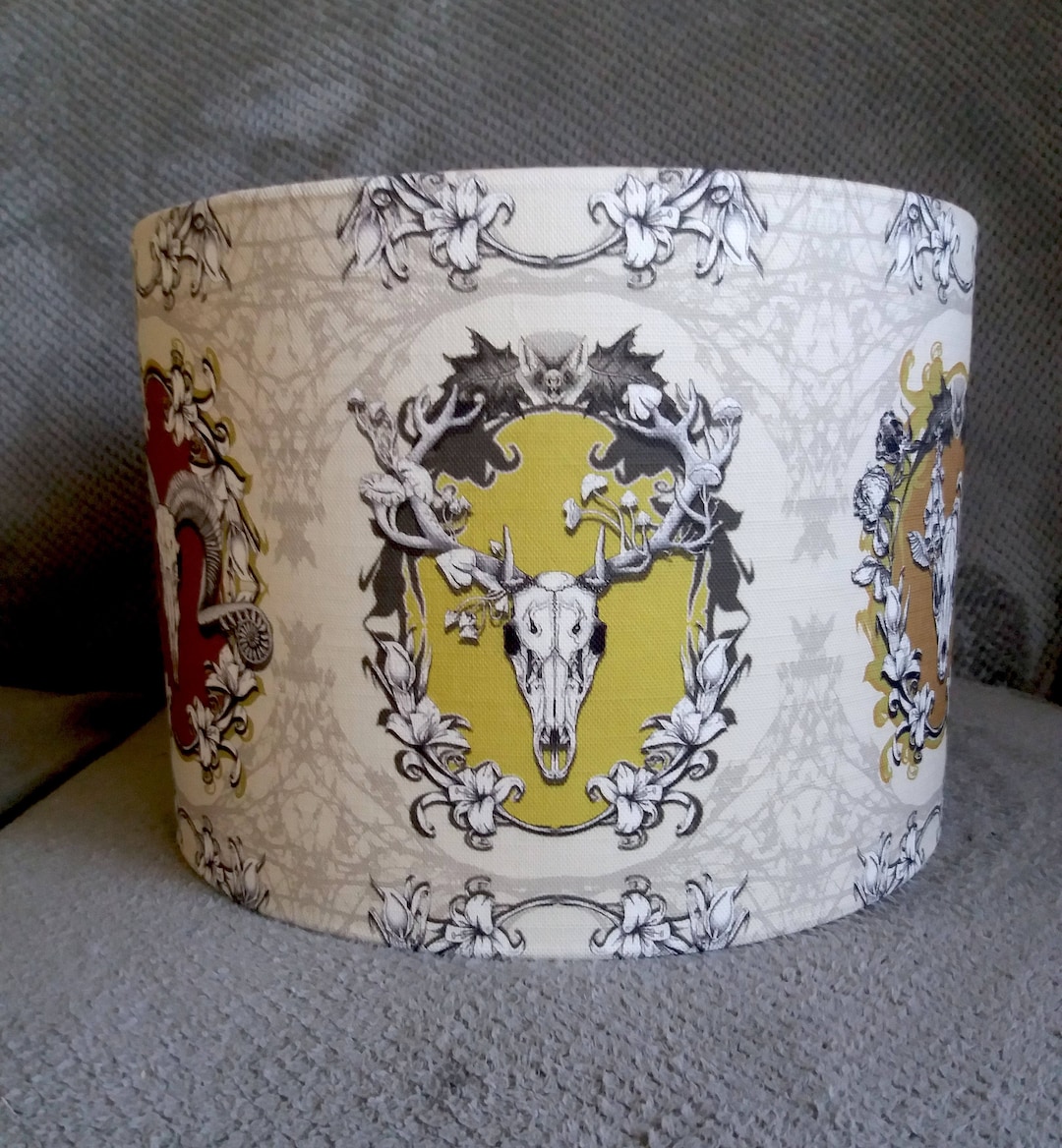 Gothic Lightshade, Animal Skull 40cm Large Size Shade, Gothic Home ...