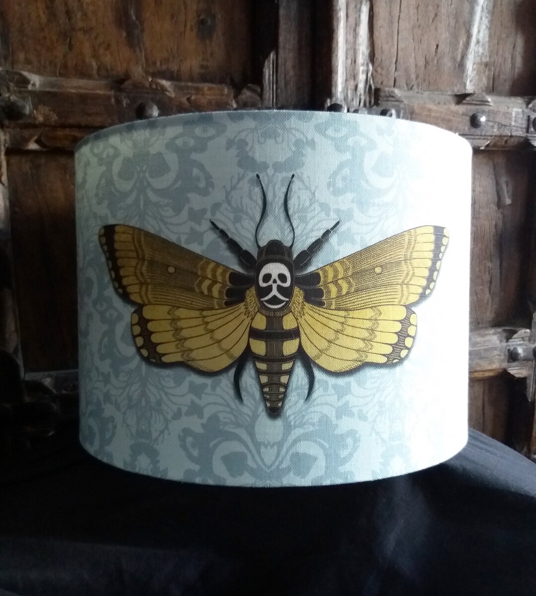 Deaths Head Moth Lampshade, Gothic Home Decor Light Shade, 25cm Shade ...