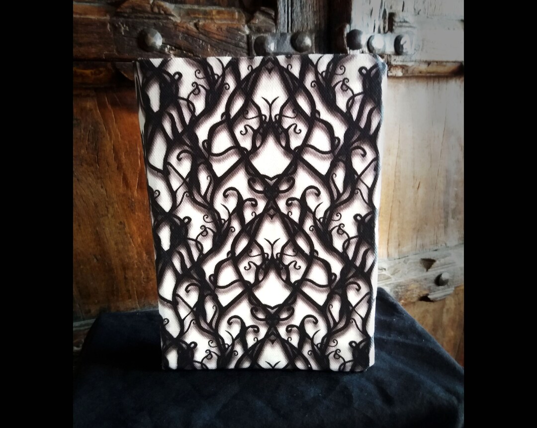 Gothic A5 Notebook, Victorian Witchy Style Fabric Covered Hardback ...