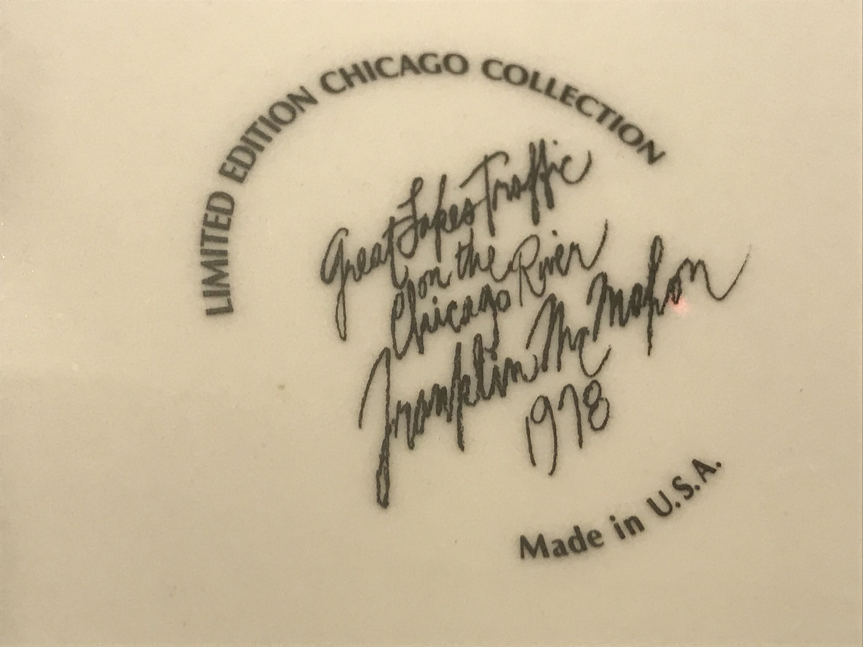 Limited Edition Collectable CHICAGO Plate - Etsy