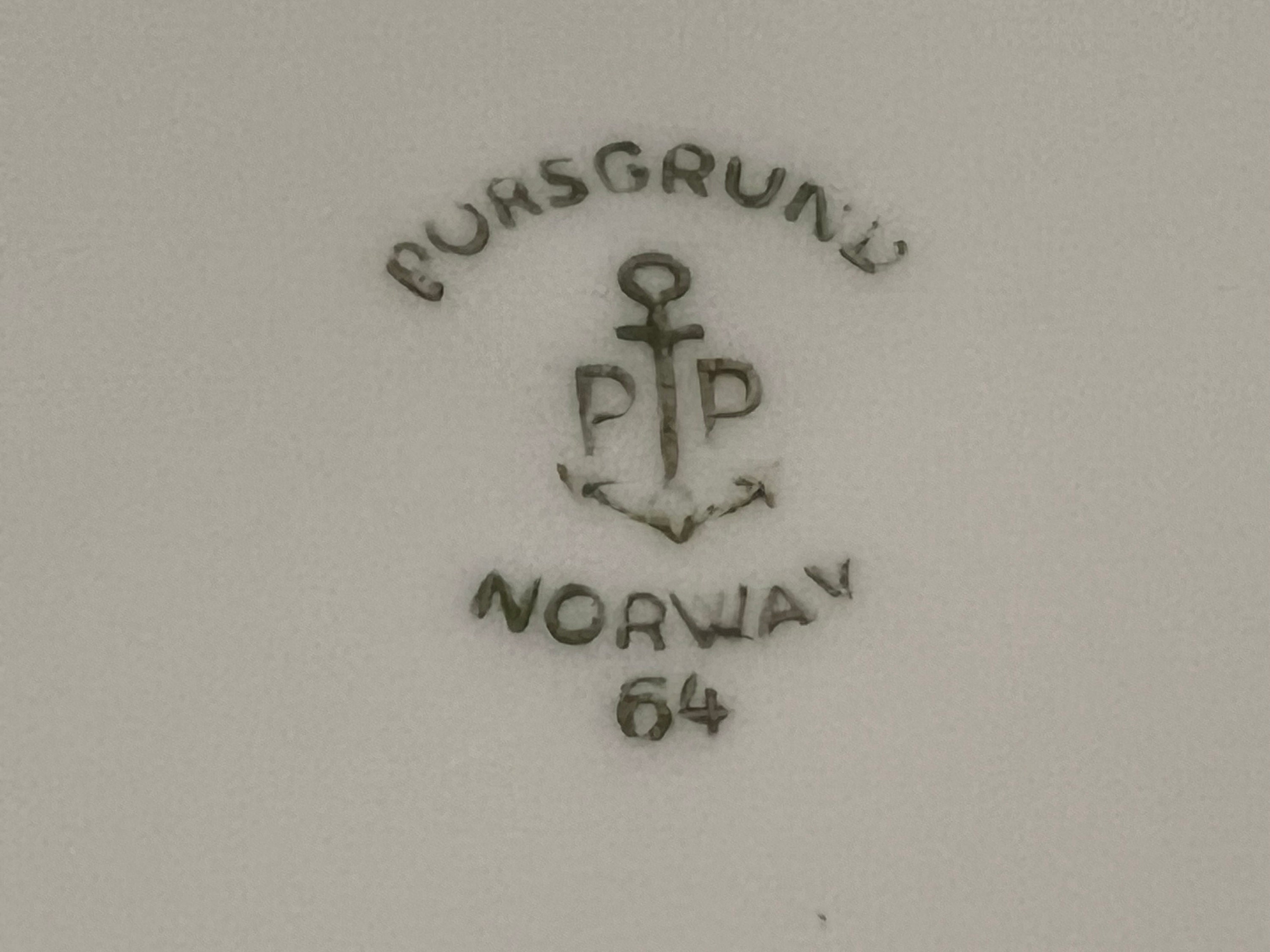 A Nice Porcelain Bowl From the Famous Factory Porsgrund Porcelain in ...