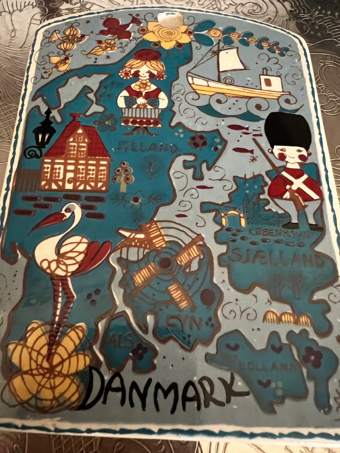 A Rare DANISH Vintage Find. Wall Decor. Denmark, Silk Screen Decor by ...