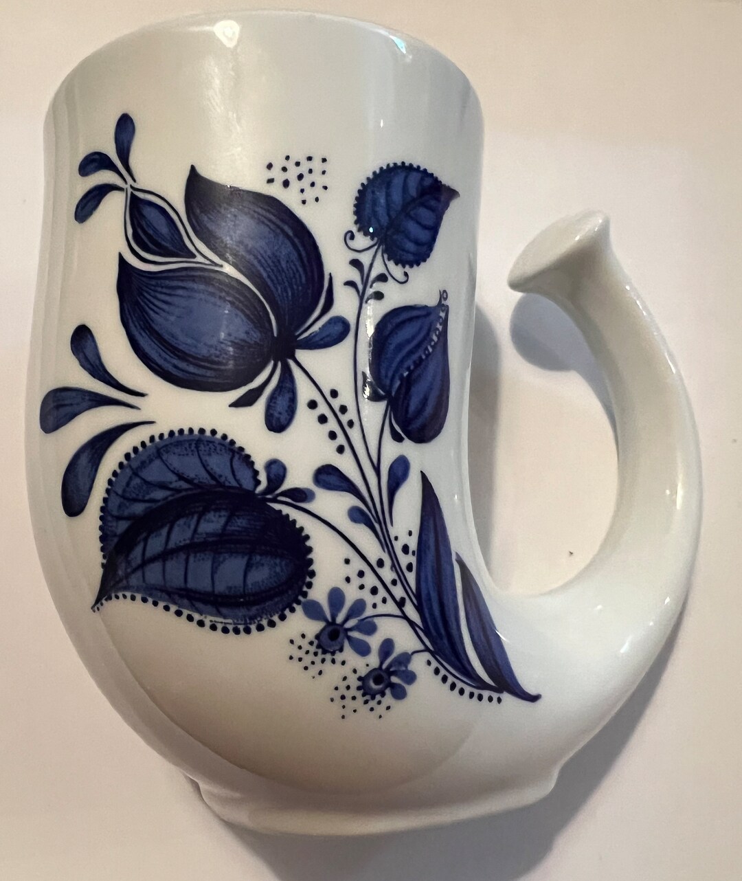 A Nice and Rare Drinking Horn/mug. Made in Norway by Figgjo. Porcelain ...