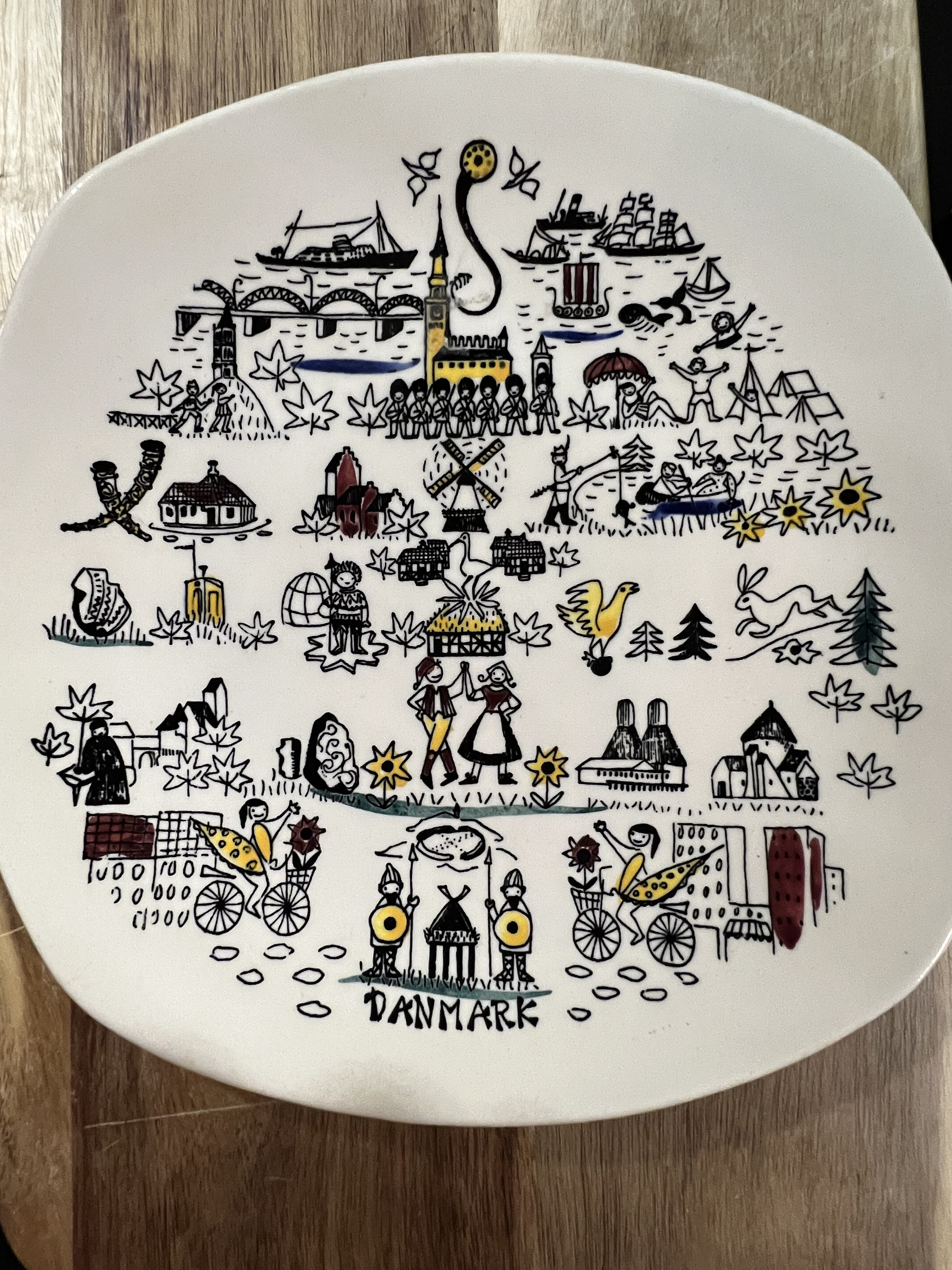 Vintage Denmark Plate, Made by Stavanger Flint ( Norway) in the 60s ...