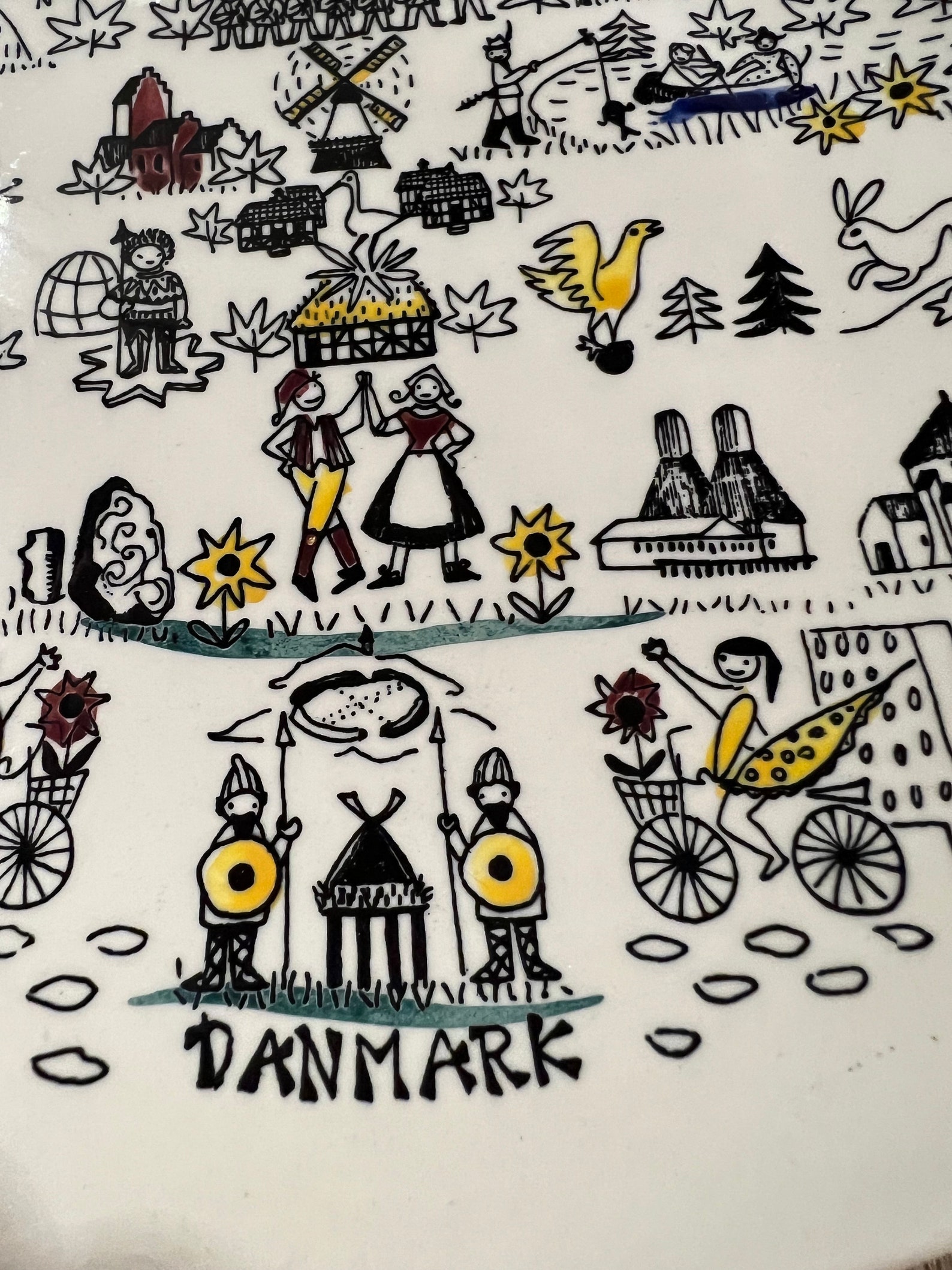 Vintage Denmark Plate, Made by Stavanger Flint ( Norway) in the 60s ...