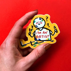 Artist Waterproof Sticker - Etsy