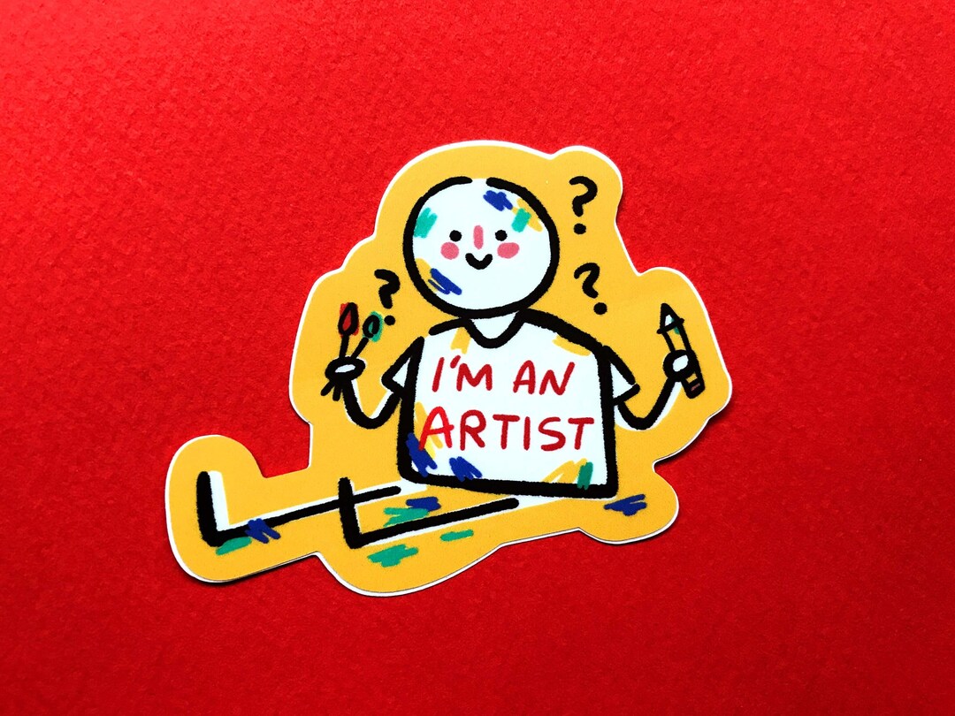 Artist Waterproof Sticker - Etsy