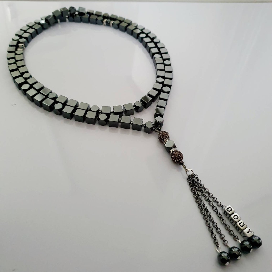 Luxury 100 Bead Tasbeeh Tasbih Premium Hematite Cube | Etsy