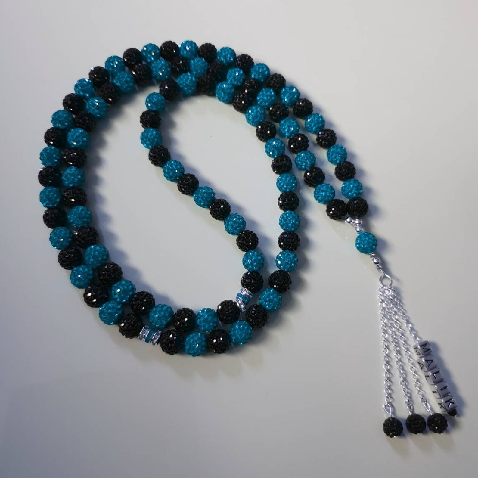 Luxury 100 Bead Tasbeeh Tasbih Premium Shamballa Personalised Islamic ...