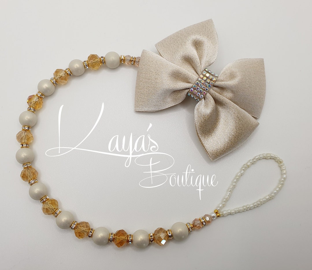 REBORN KEEPSAKE* Big Glitter Bow*- Luxury Romany Bling Crystal Dummy ...