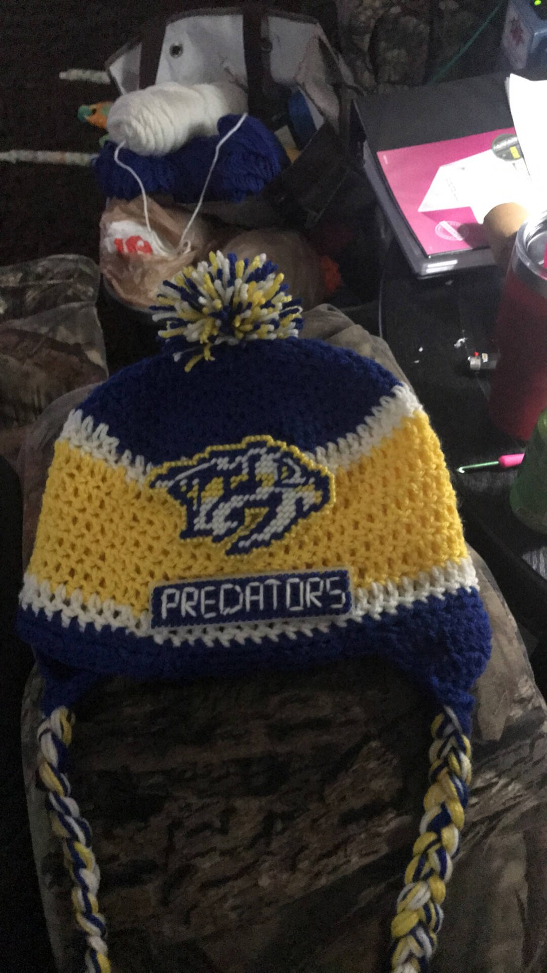 Nashville Preds Hat - Etsy