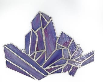Geode Stained Glass Mini Window - Etsy