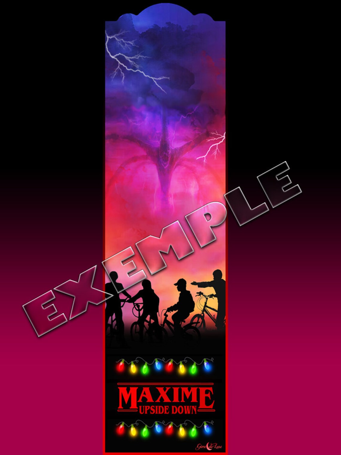 Laminated Bookmarks, Customizable Bookmarks, Stranger Things, Gift Idea ...