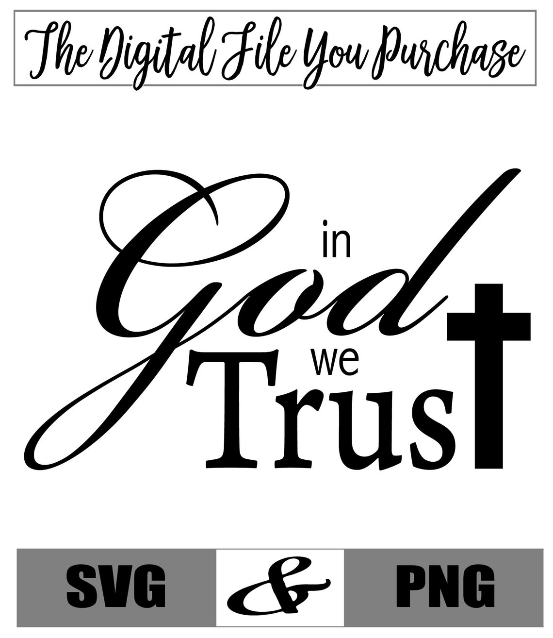 In God We Trust Svg Religious Svg God Svg Trust Svg | Etsy