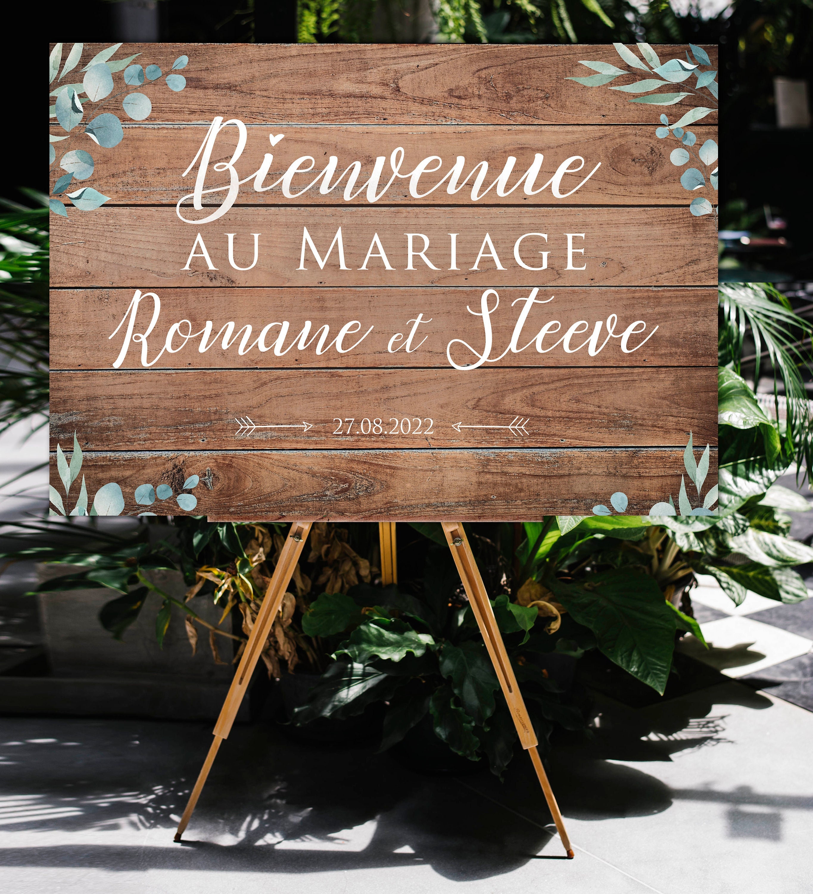 Welcome Sign for Wedding Wedding Wood Imitation Panel - Etsy