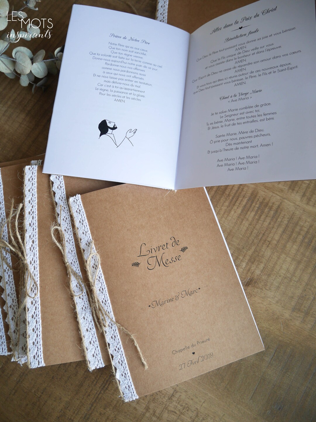Wedding Mass Booklet, Mass Booklet, Personalized Mass Booklet, Rustic ...
