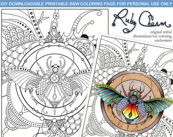 jewel coloring page free