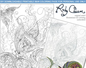 Ruby Charm Coloring - Etsy