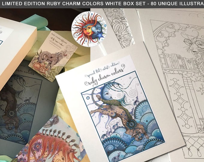 Limited Artist Edition Ruby Charm Colors White Box Set 80 - Etsy