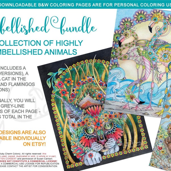 Ruby Charm Coloring - Etsy