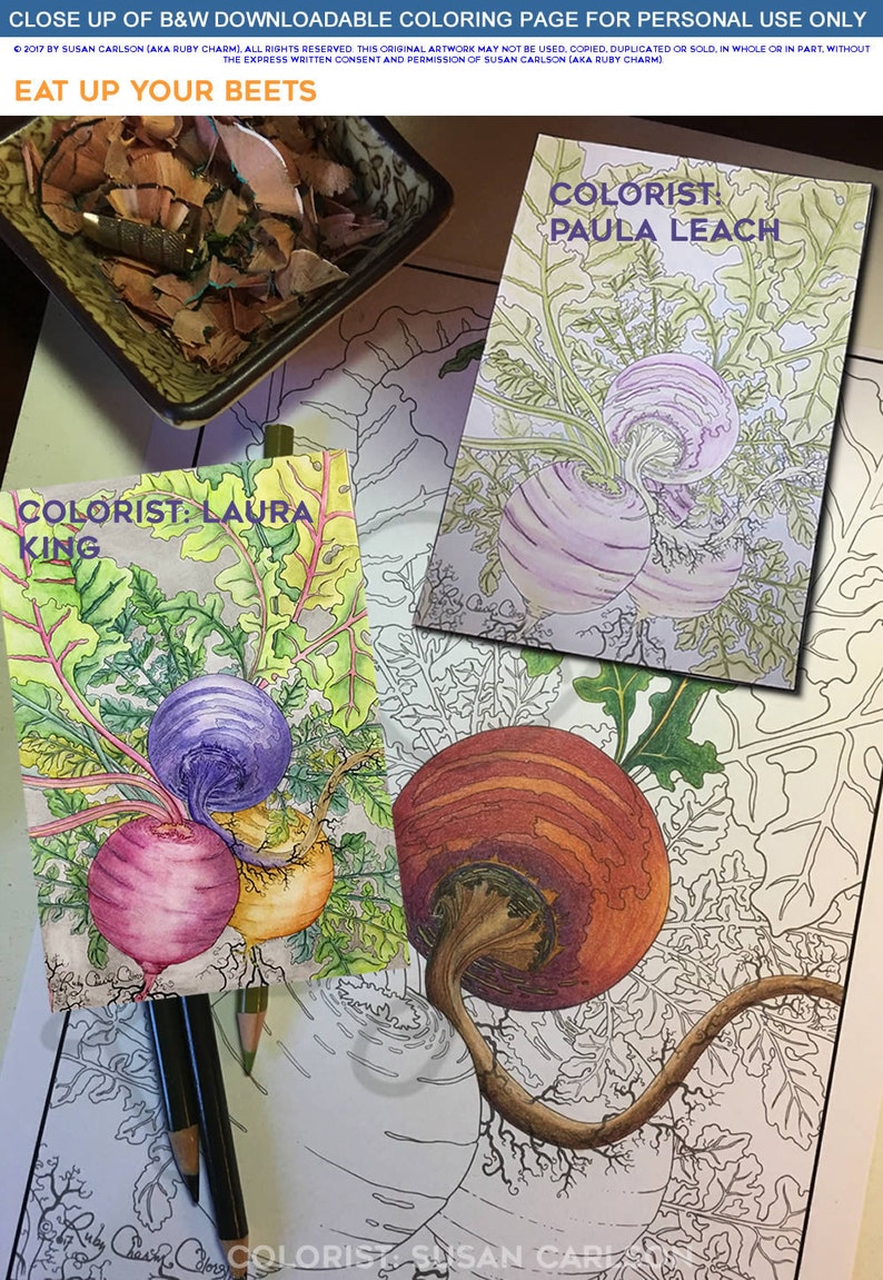 Garden Goods 1: Downloadable printable PDF Coloring page | Etsy