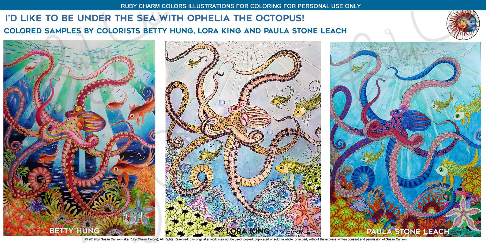 Octopus Ophelia: Downloadable Printable PDF by Ruby Charm - Etsy