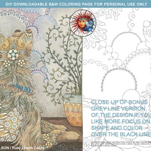 Kyra the Shepherd: Downloadable Printable PDF Coloring Page by Ruby ...