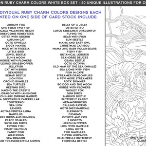 Limited Artist Edition Ruby Charm Colors White Box Set, 80 Unique ...