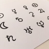 Alchemy Symbols Rubber Stamp 5929Y - Etsy