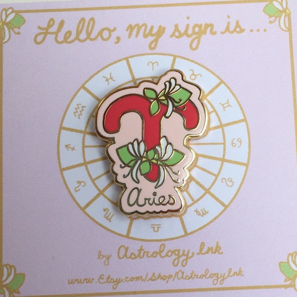 Aries Enamel Pin - Etsy